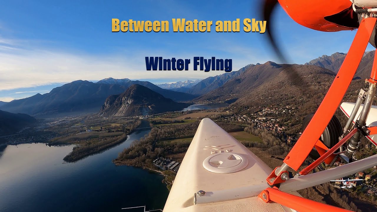 Winter flying on the lake - YouTube