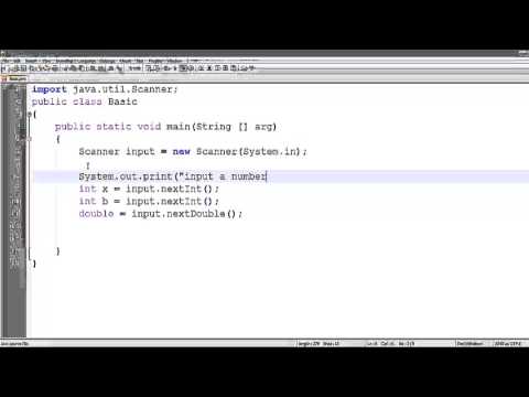 Java Tutorial 3 - User Input - YouTube