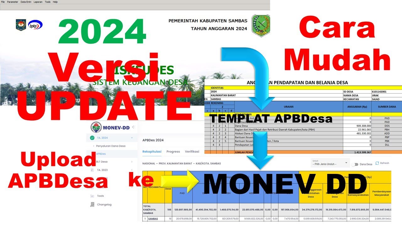 UPDATE CARA UPLOAD APBDES 2024 KE MONEV DD 2024 - YouTube