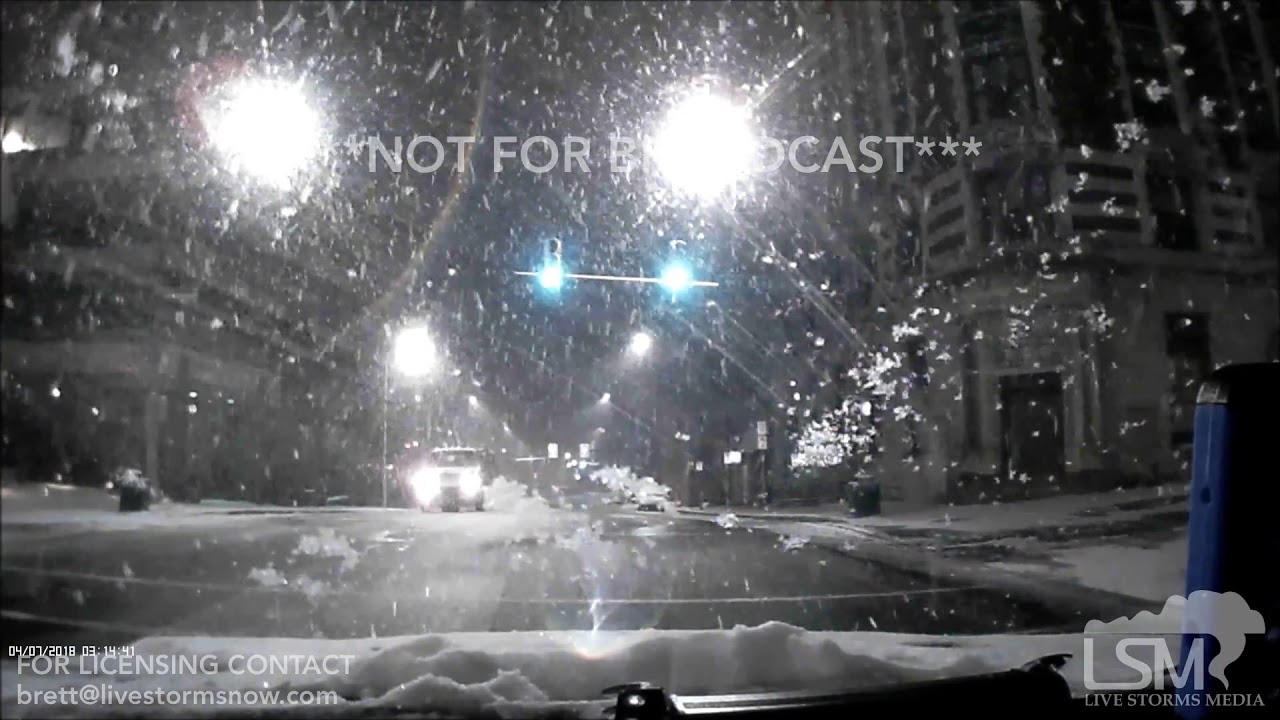 04-07-18 - Butler, PA - Night Snow - YouTube