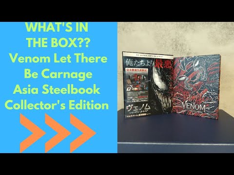 UNBOXING Venom Let there Be Carnage Steelbook Asia Collector's Edition ...