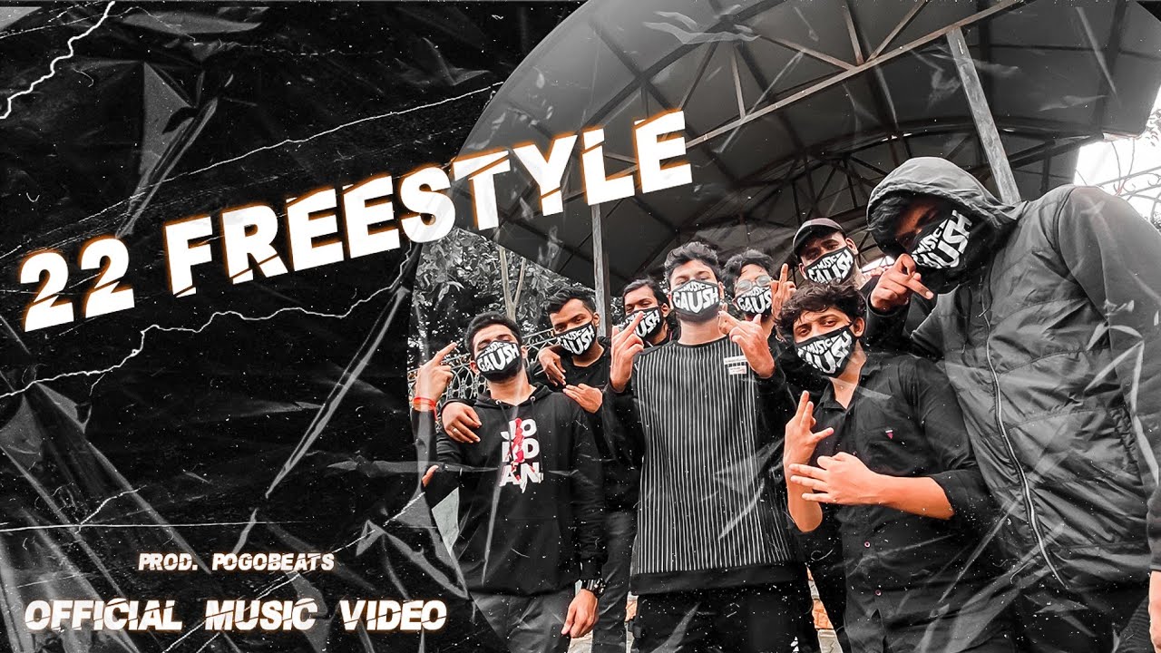 GAUSH - 22 Freestyle (Prod. PogoBeats) | FASTEST HINDI RAP (388 WORDS ...