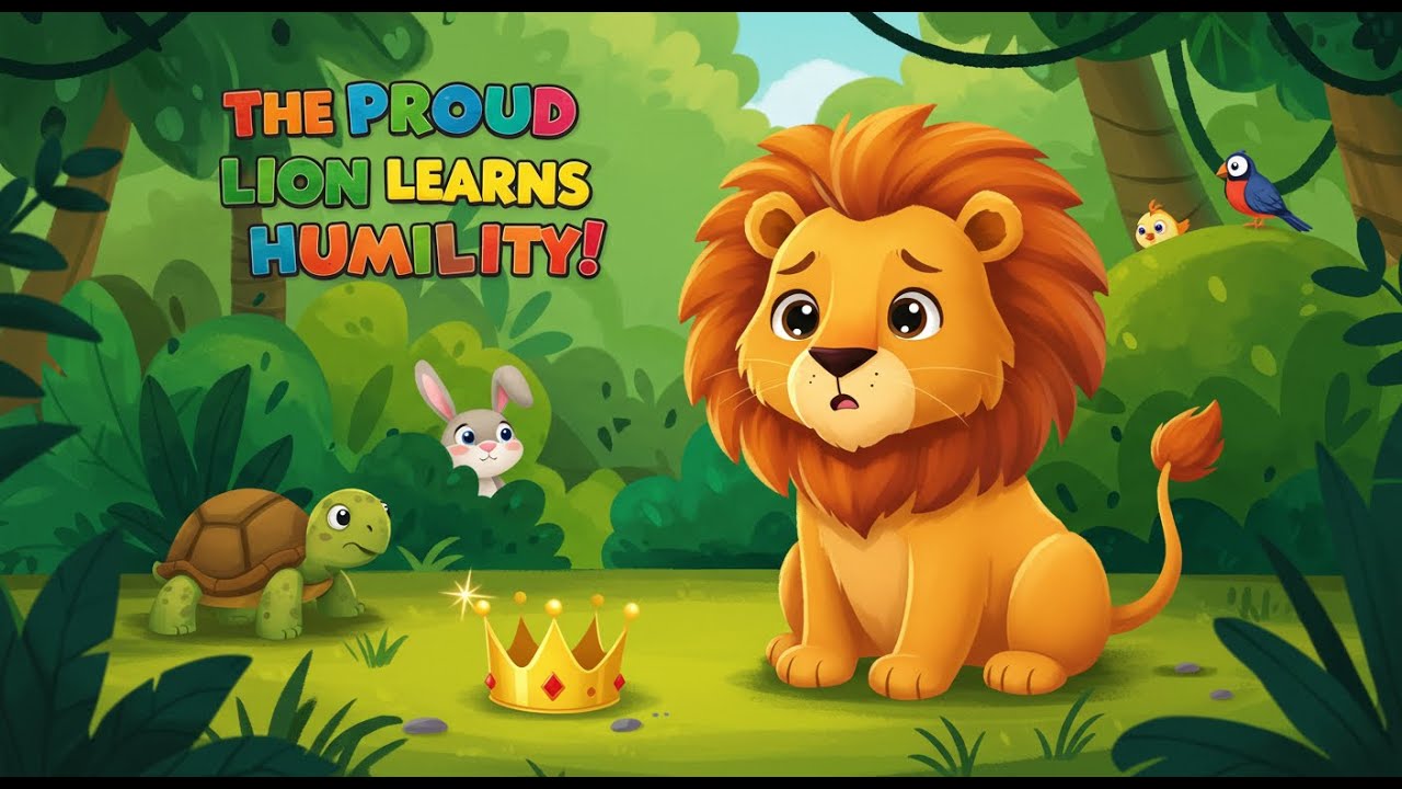 The Proud Lion learns humility - Animal Stories / Humility / Jungle ...
