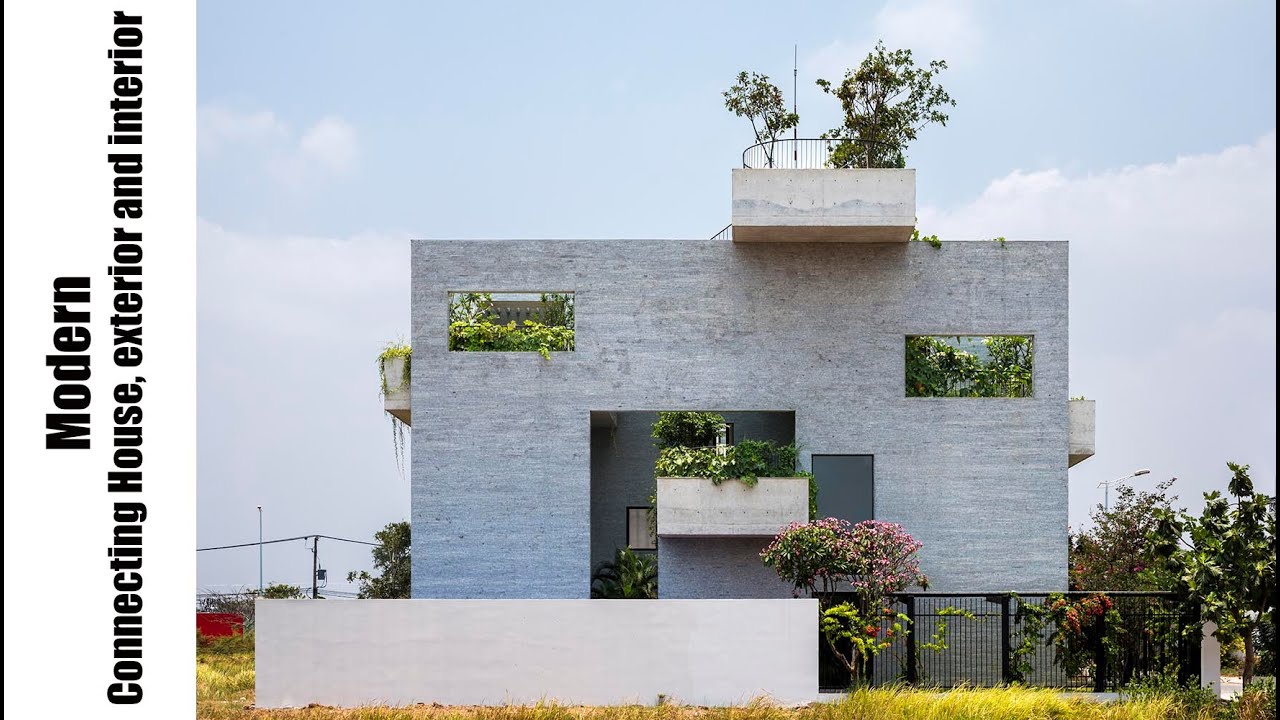 Modern Connecting House, exterior and interior - YouTube
