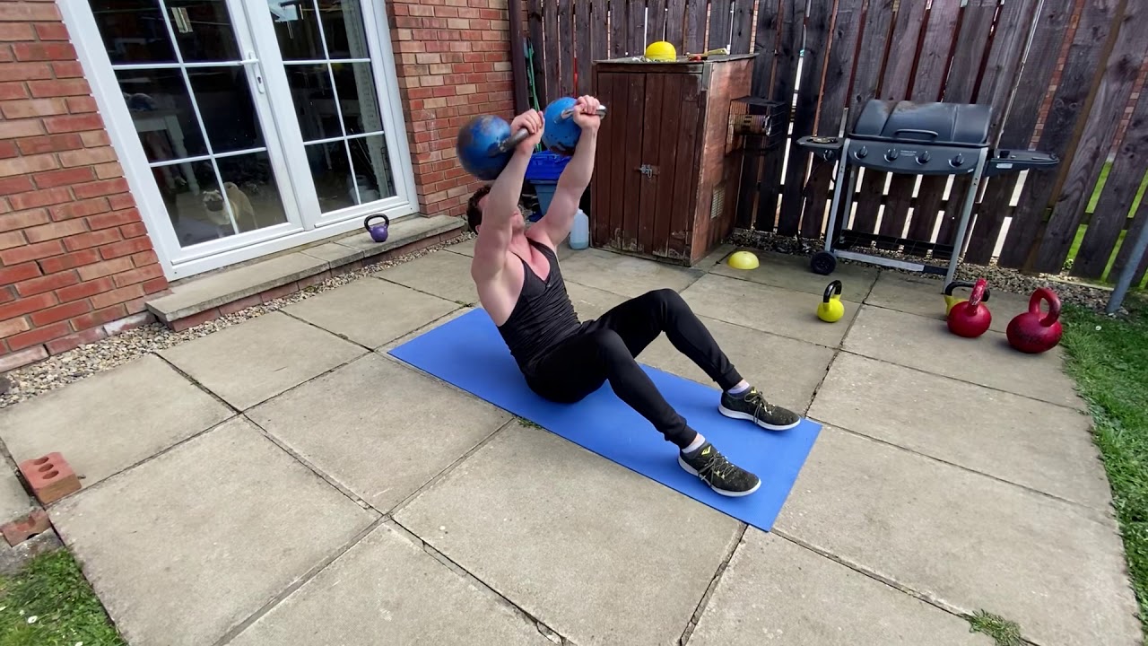 Double Straight Arm Sit-ups - YouTube