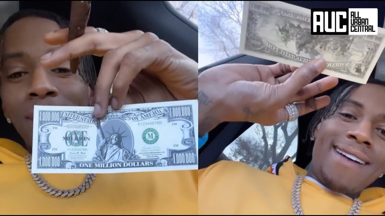 Soulja Boy First Rapper With One Million Dollar Bill - YouTube