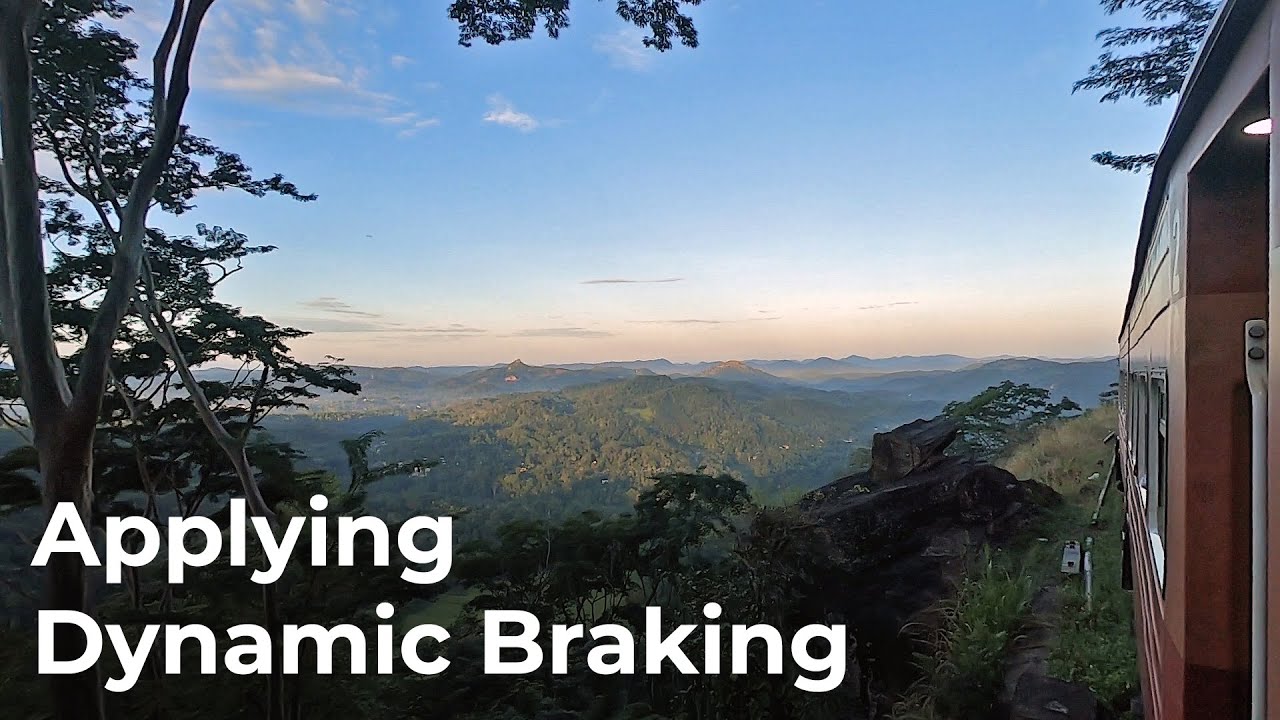 Class M9 French Locomotive Applying Smooth Dynamic Braking in Sri Lanka ...