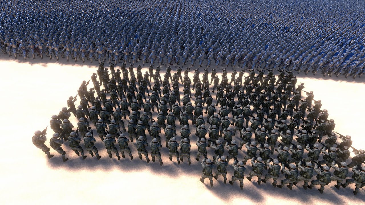 200 Soldiers vs 20k Medieval Knights | Ultimate Epic Battle Simulator ...