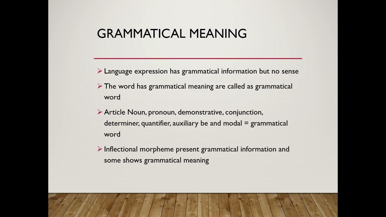 Semantic: The Study of Meaning - PDK - YouTube