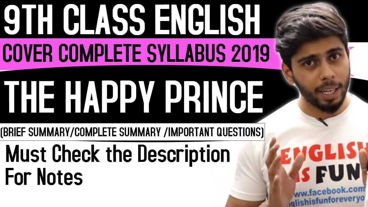 The Happy Prince (9th Class English) (One Stop Destination for ...