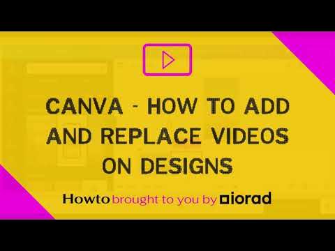 Canva - How to add and replace videos on designs - YouTube