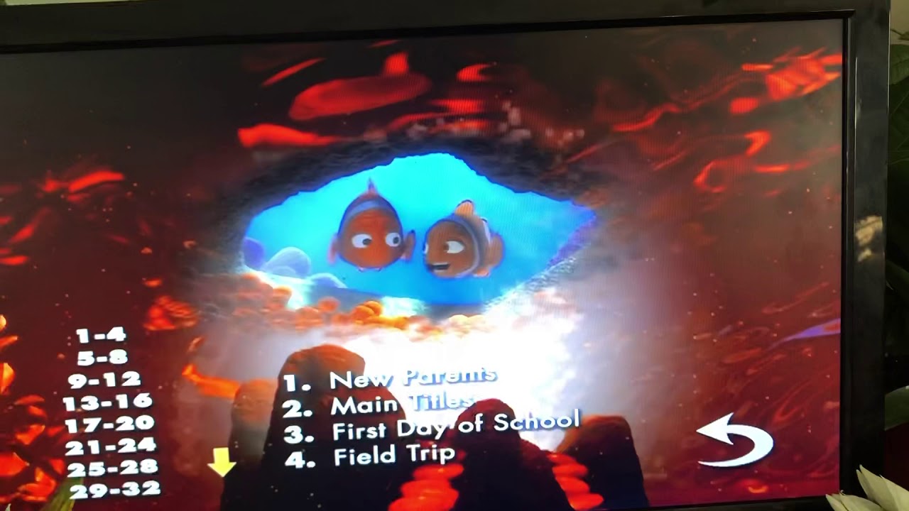 Finding Nemo dvd menu dinc 2 - YouTube