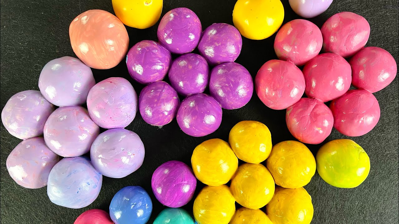 ASMR clay cracking | cracking light plasticine #clay #claycracking ...