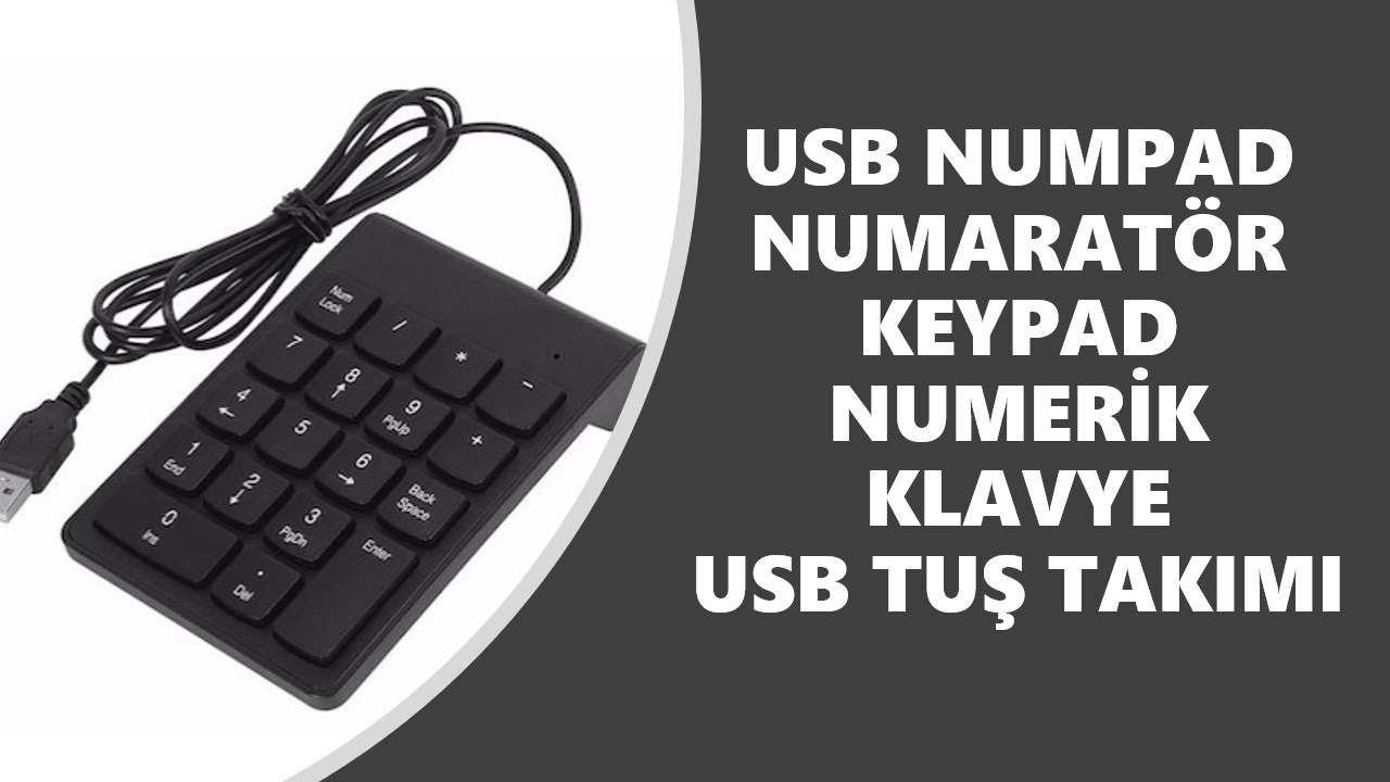 USB NUMPAD CNC ye BAĞLADIK NUMERIC KEYPAD - YouTube