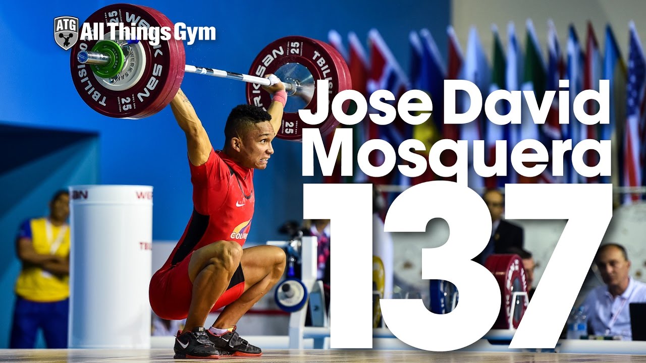 Jose David Mosquera Lozano (66.86kg, Colombia, 17 y/o) 137kg Snatch ...