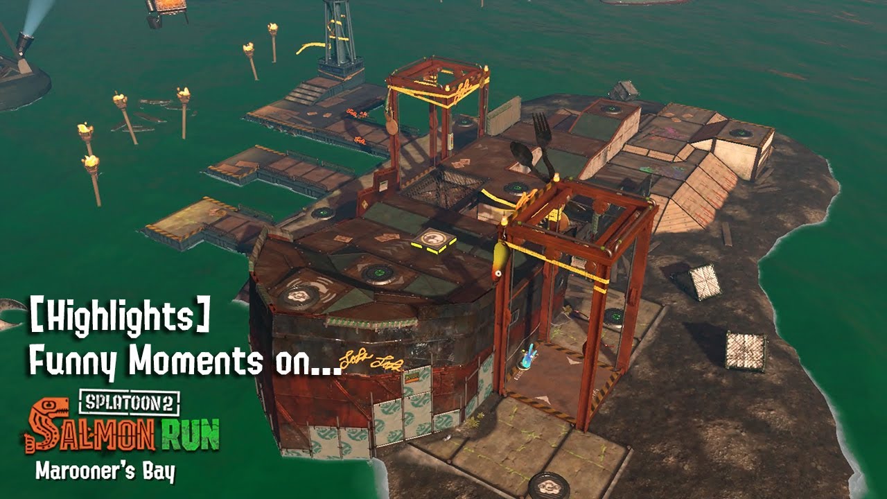 Funny Moments on Marooner's Bay (Highlights) [Splatoon 2 Salmon Run ...