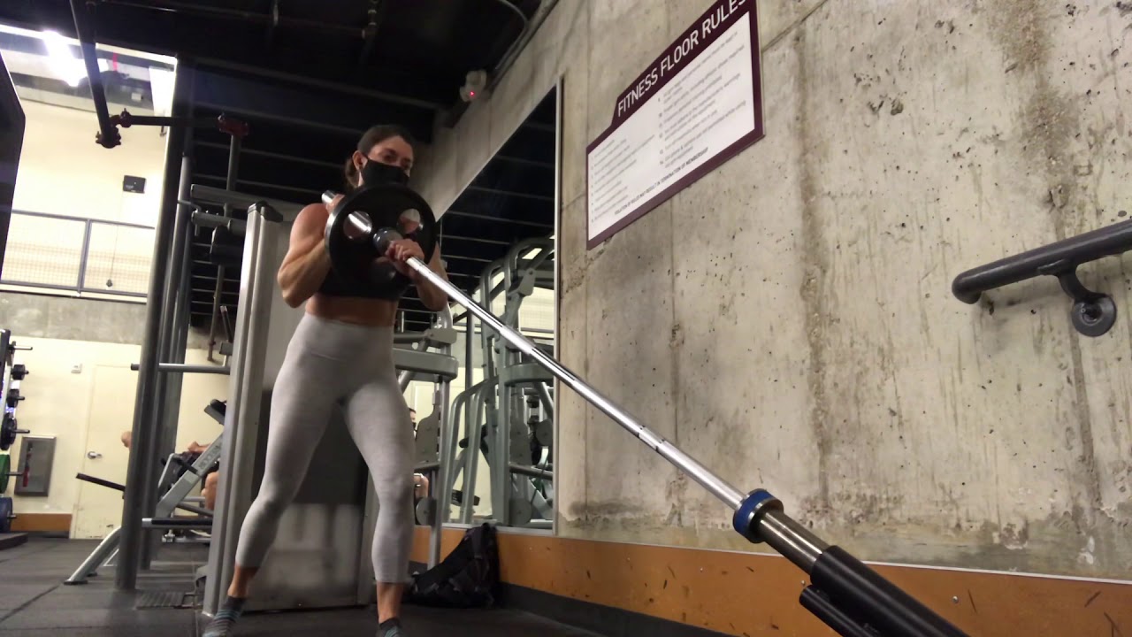 Landmine Push Press (Ladder Throw) - YouTube