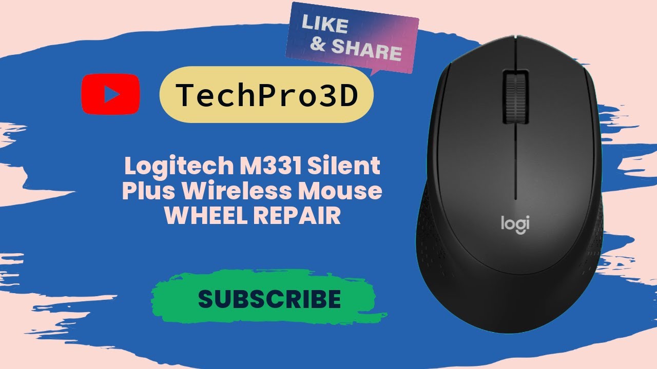 Logitech M331 Silent Plus Wireless Mouse Wheel Repair - YouTube