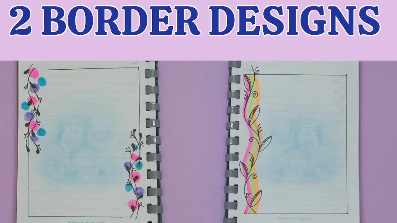 Assignment project |Notebook cover page design - YouTube