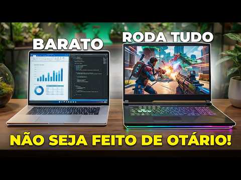 Os MELHORES Notebooks POTENTES e BARATOS para JOGAR e Trabalhar (Custo-Benefício)