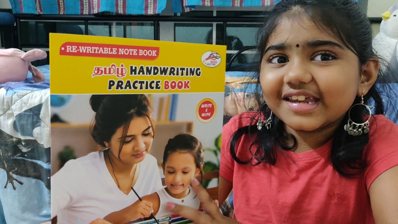 Magic Handwriting book | Harshini exploring it's magic - YouTube