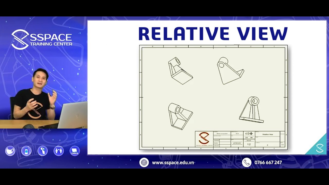 SOLIDWORKS Tips & Tricks | Relatiew View | Hướng dẫn định nghĩa hình ...
