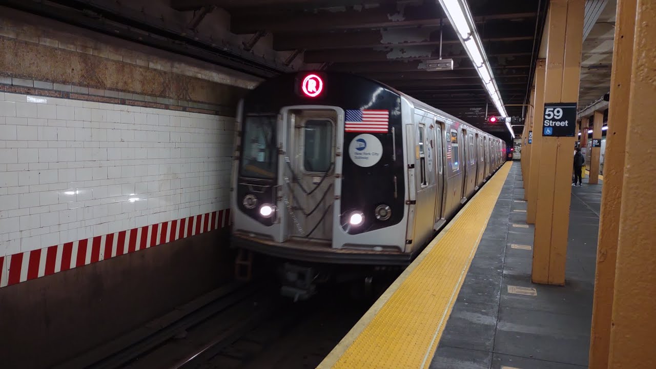 MTA NYCT Subway: (N) & (R) Train Action @ 59th Street - YouTube