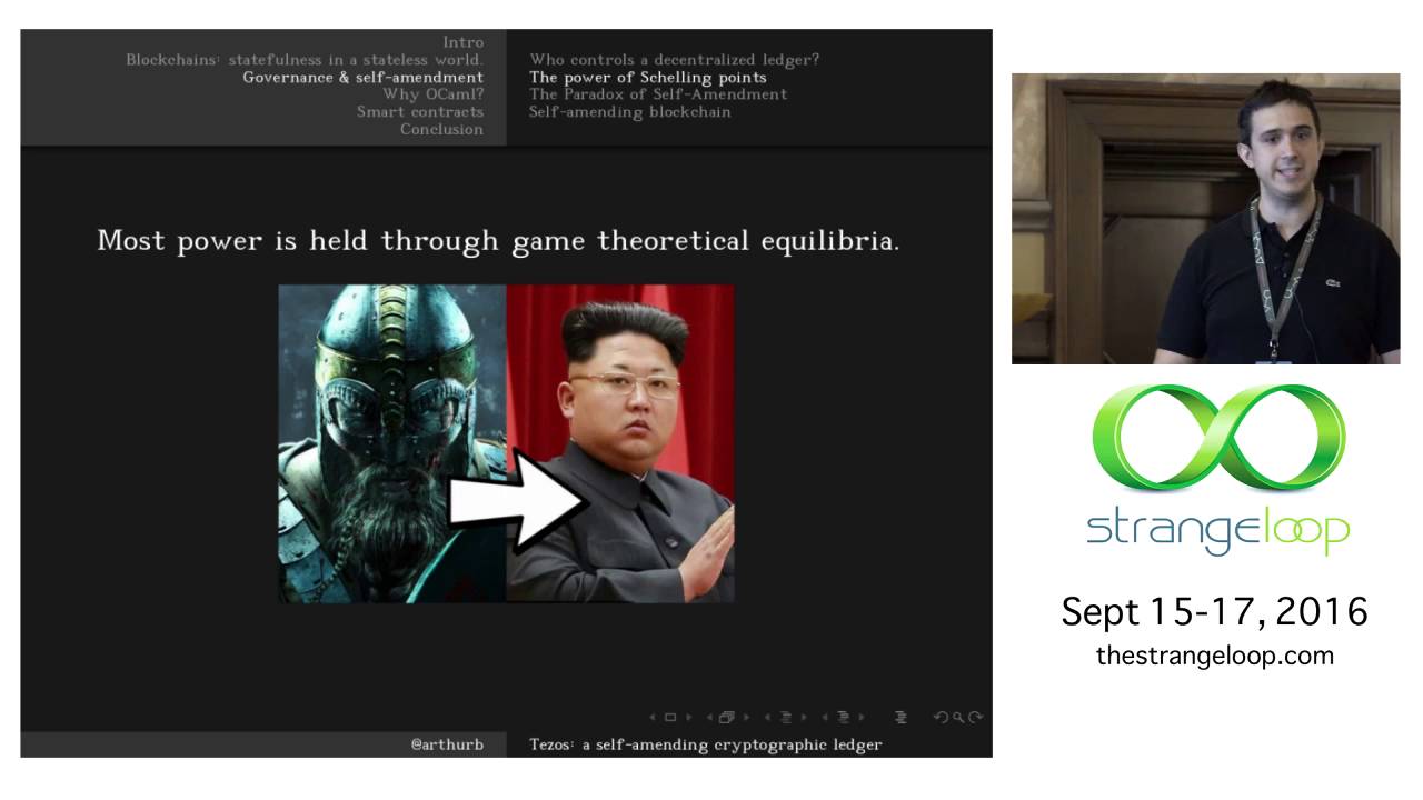 "Tezos, decentralized cryptographic governance through self-amendments ...