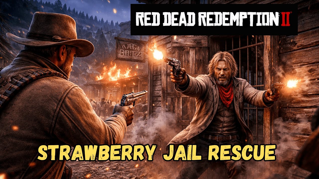 RDR2 Strawberry Prison Mission | Breaking Micah Bell Out of Jail | RDR2 ...