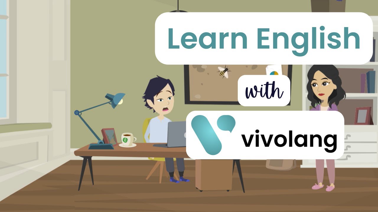 Animated Basic English Lesson: There is with prepositions of place - YouTube