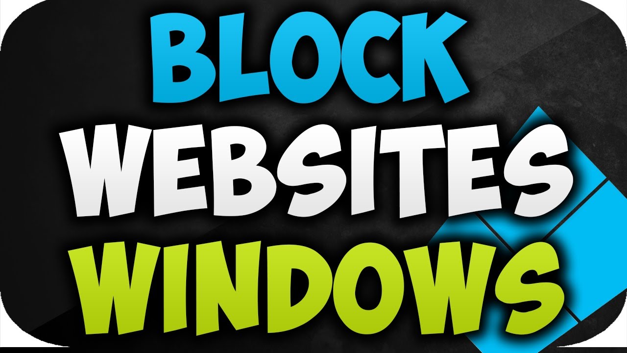 how to block websites on windows 10 2022 - YouTube