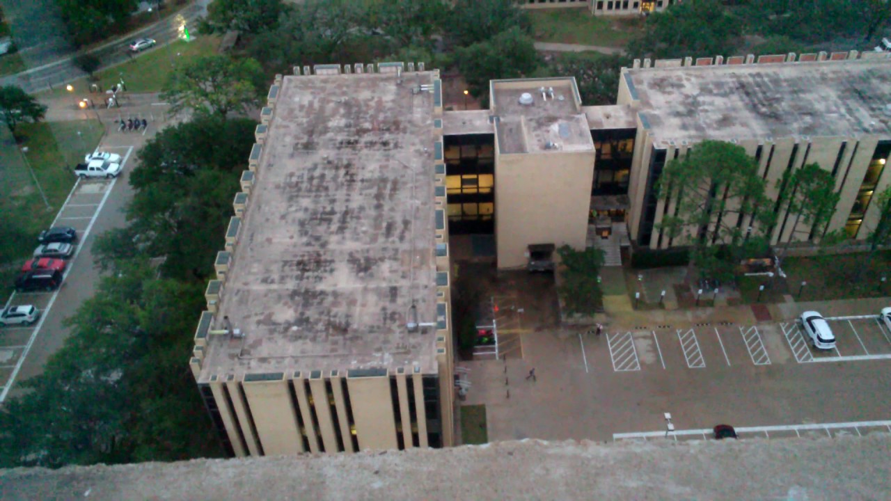 Top of the texas a and m meteorology building - YouTube