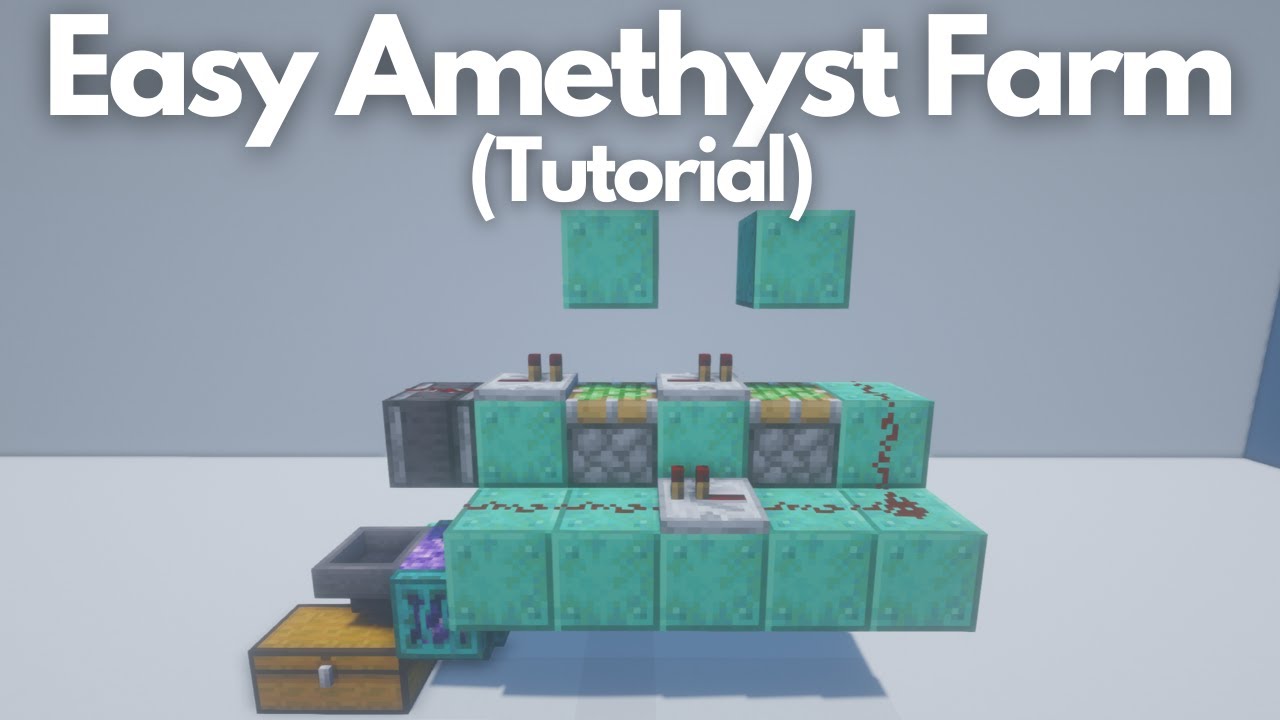 Minecraft: Simple Amethyst Farm *Updated* | BlenDigi Shorts #3 - YouTube