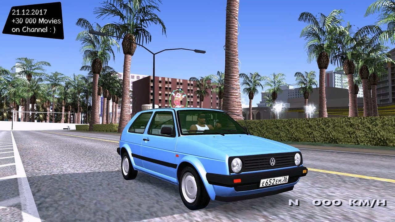 Volkswagen Golf Mk2 EU-Spec Grand Theft Auto San Andreas GTA SA MOD ...