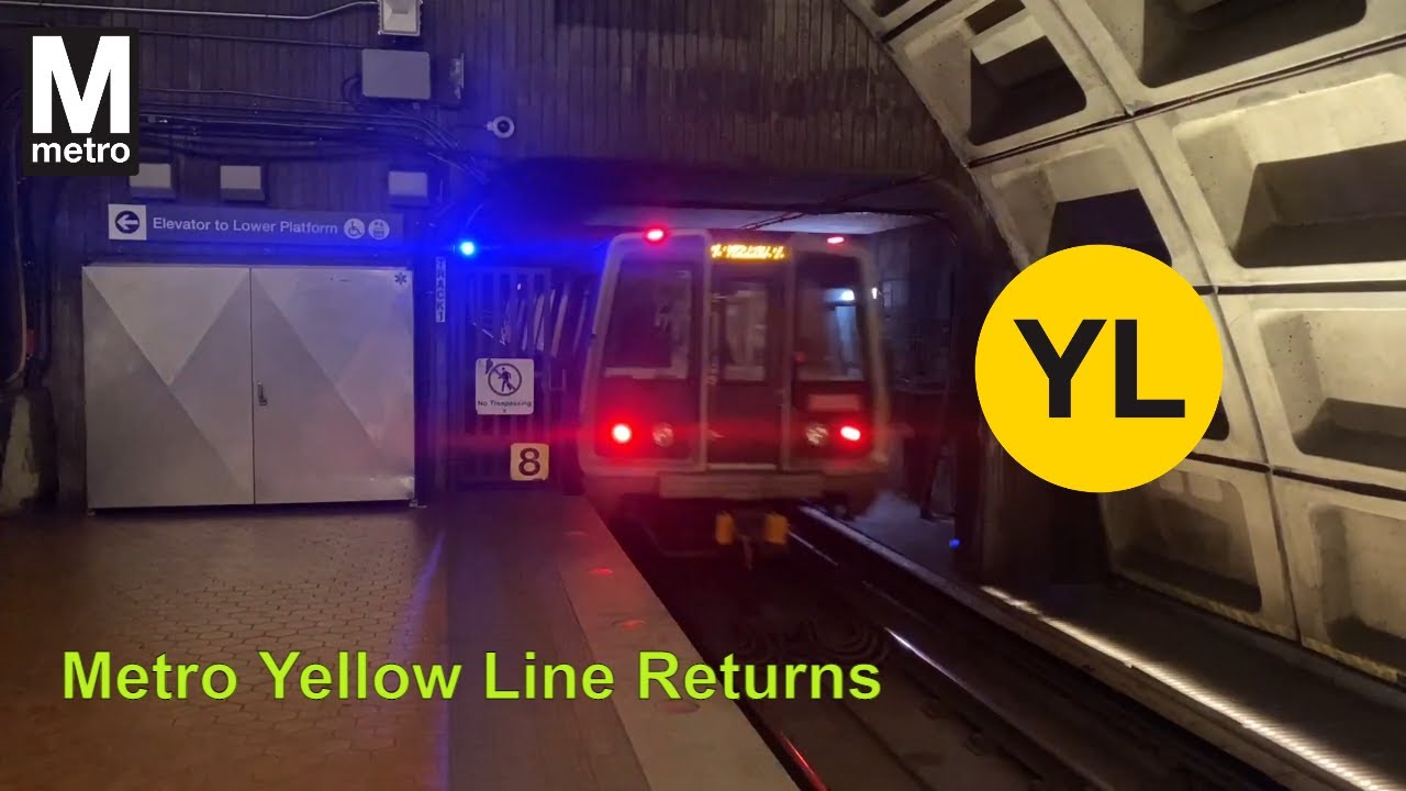 The Return of the Washington WMATA Metrorail Yellow Line - YouTube