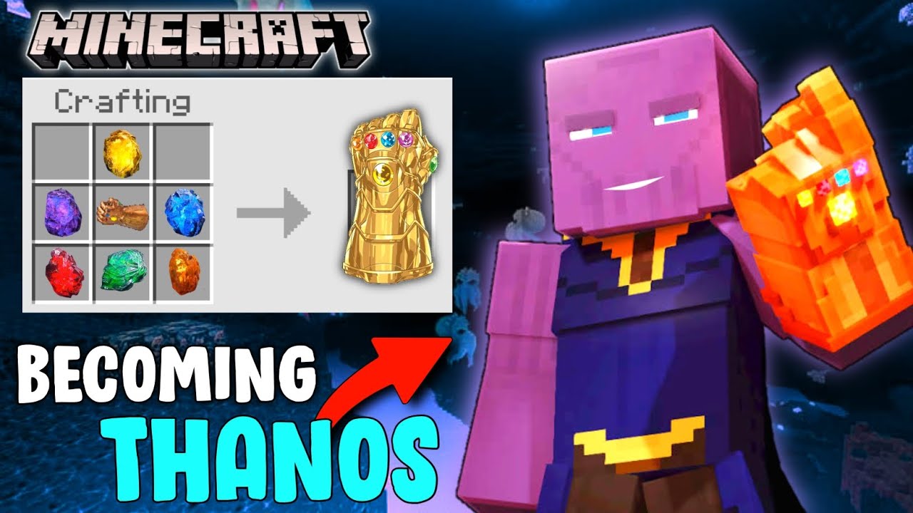 I Become Thanos In Minecraft / i crafted infinity gauntlet in minecraft ...