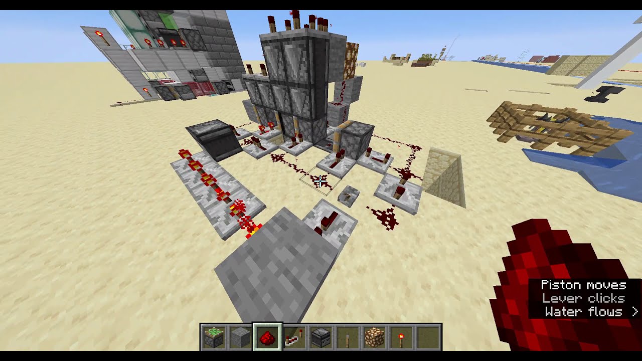 Minecraft Redstone: quadruple extender - YouTube