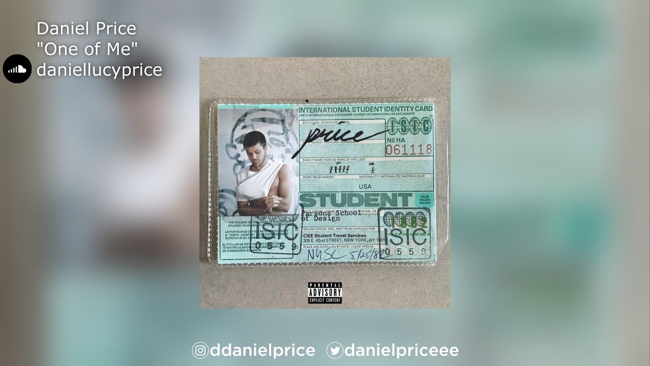 Daniel Price | "One of Me" - YouTube