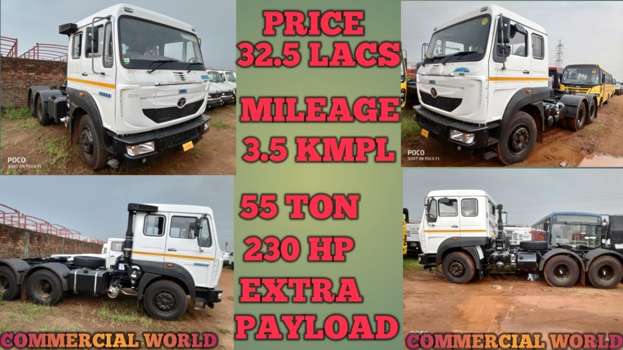 TATA LPS 5523 SIGNA TRAILER CABIN BS 4 2019 !! 55TON VEHICLE!!! - YouTube