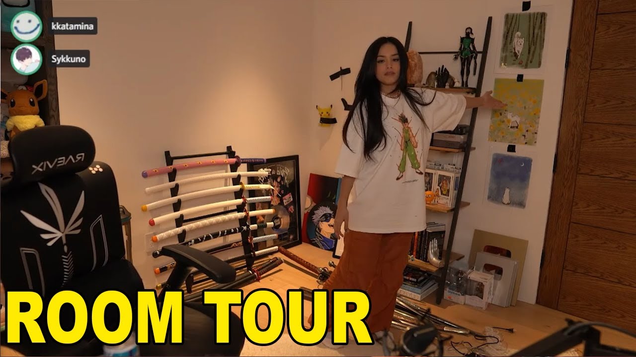Valkyrae Room Tour Stream Setup - YouTube