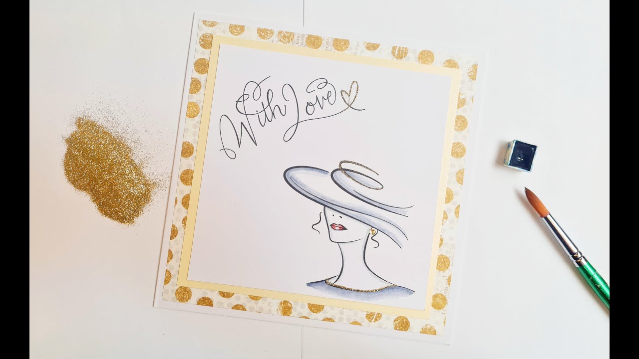 Daisy B Stamping Tutorial and Watercolour - YouTube