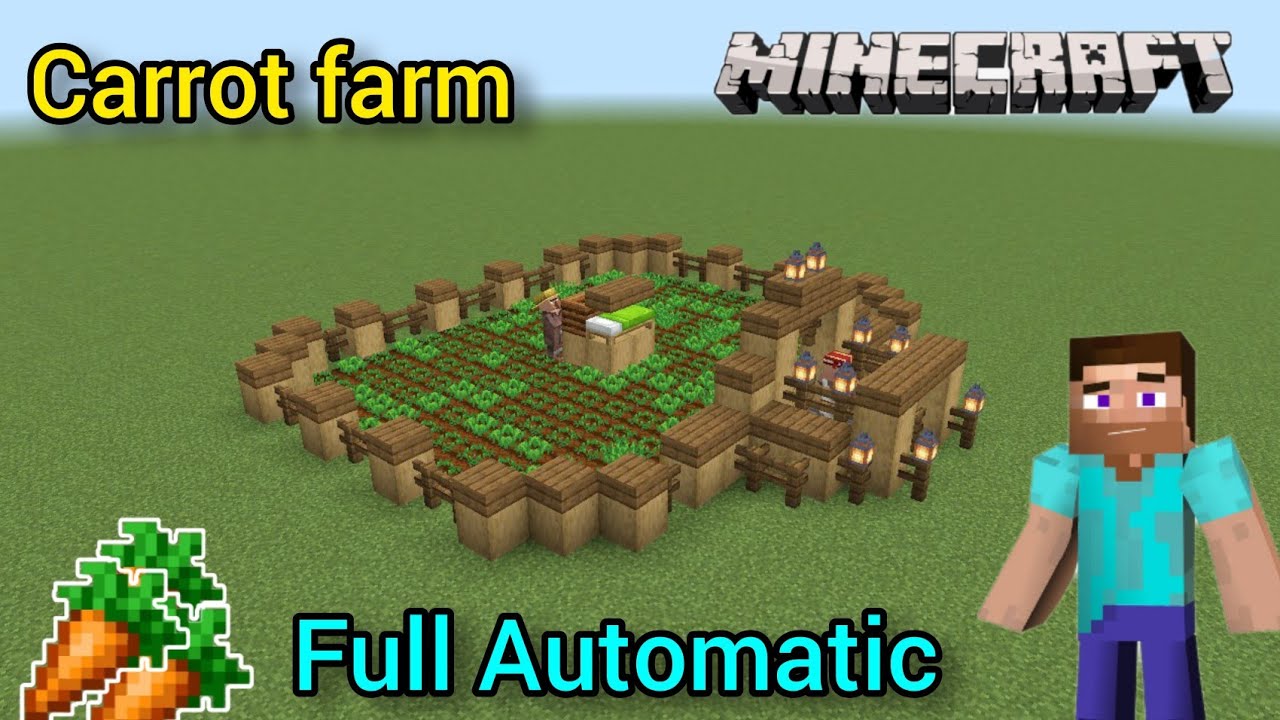 Make Full automatic CARROT🥕 Farm in Survival || Minecraft - YouTube
