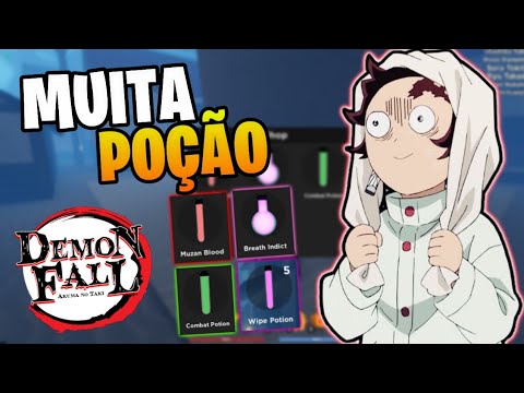 GASTEI 75K de YEN EM BUSCA DE TODAS as POÇÕES do DEMON FALL e ISSO ...