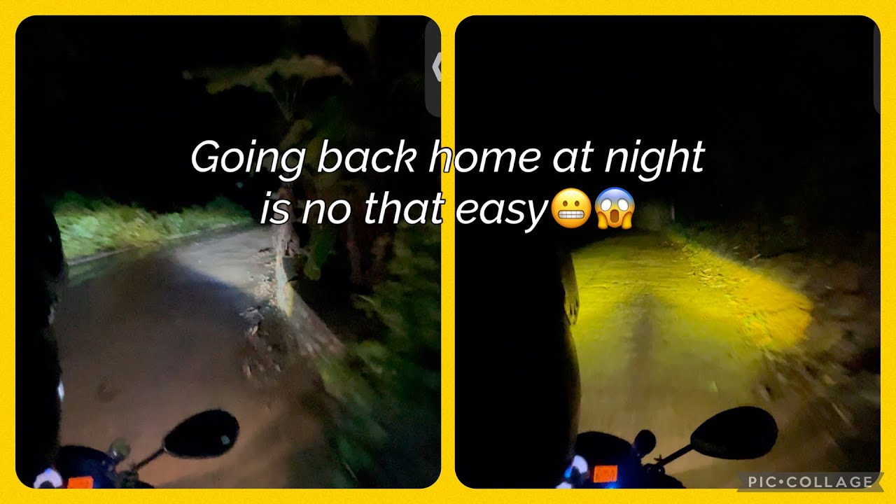 Village life, on the way back home night time it’s quiet scary tho # ...