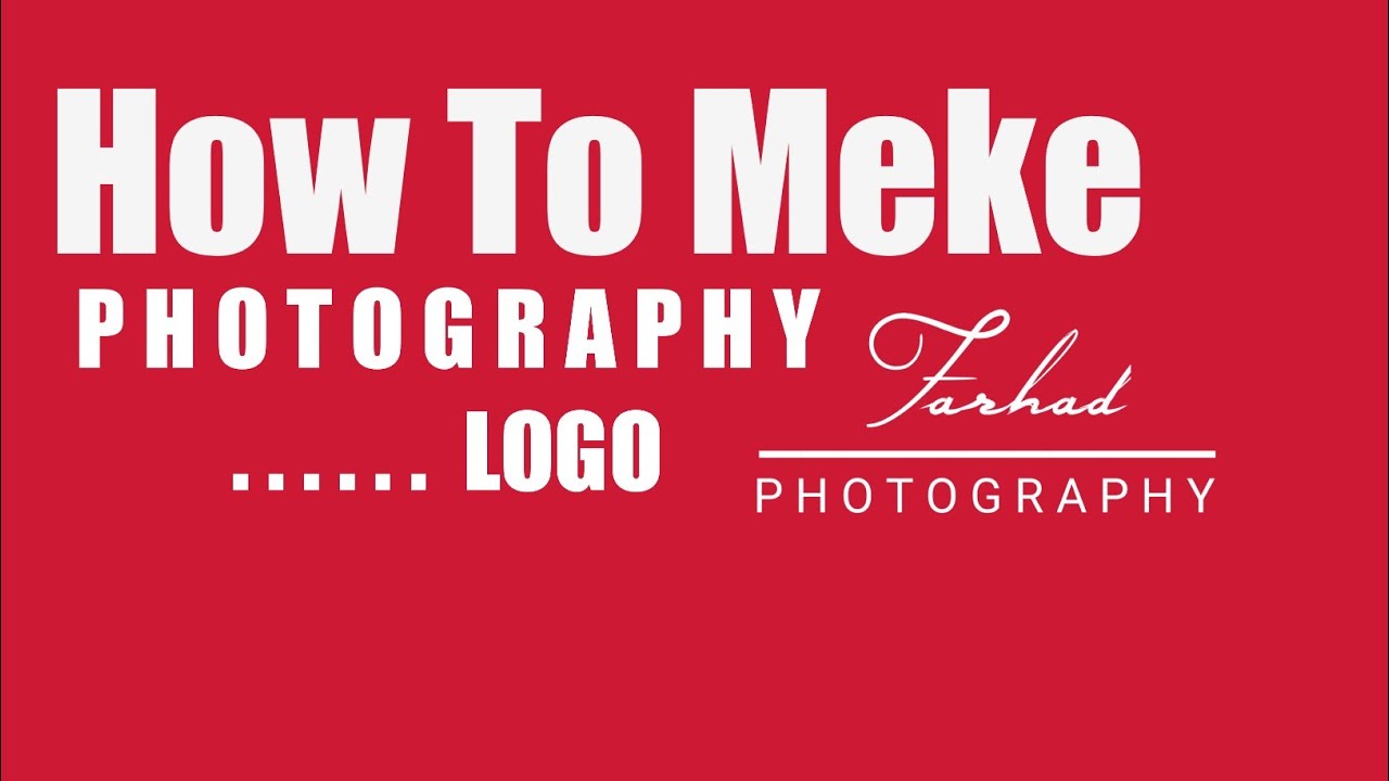 How To meke Photography Logo😎 - YouTube