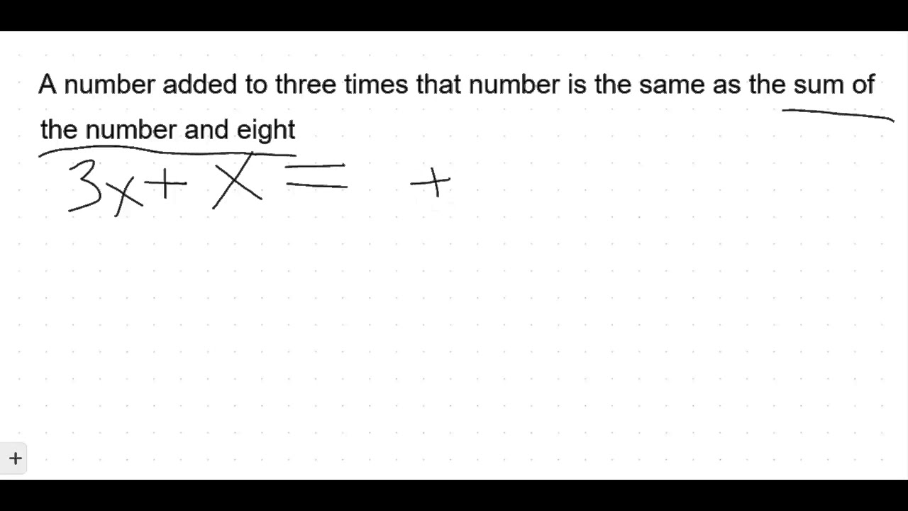 Translating Expressions and Equations - YouTube