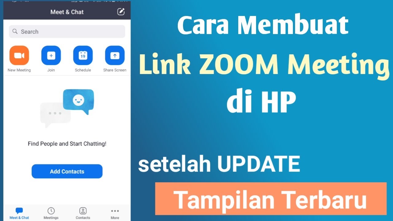 Cara membuat link zoom meeting di hp | Terbaru - YouTube