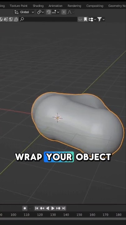 How to wrap objects in blender #3d #3dmodeling #tutorial #blender - YouTube