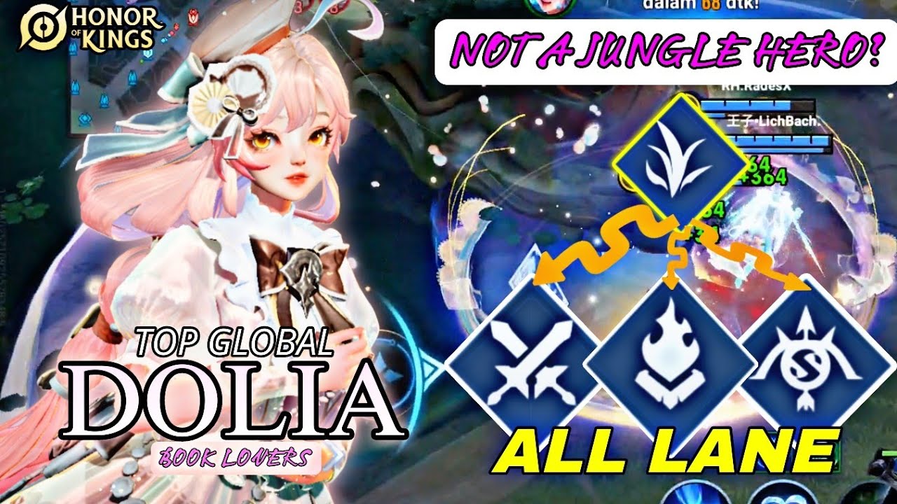 HONOR OF KINGS - DORIA GAMEPLAY II TOP GLOBAL DORIA HOK I A JUNGLER IS ...