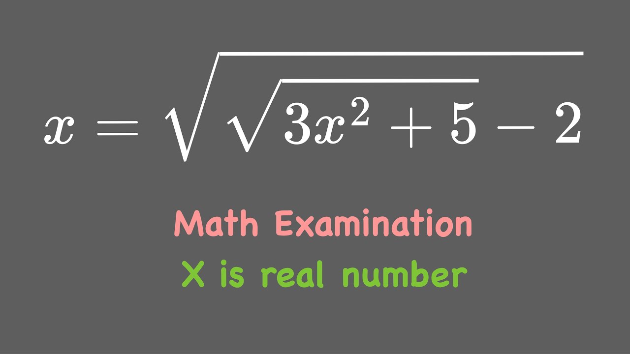 Math Examination | Is It Difficult Problem In A Math Test ? - YouTube